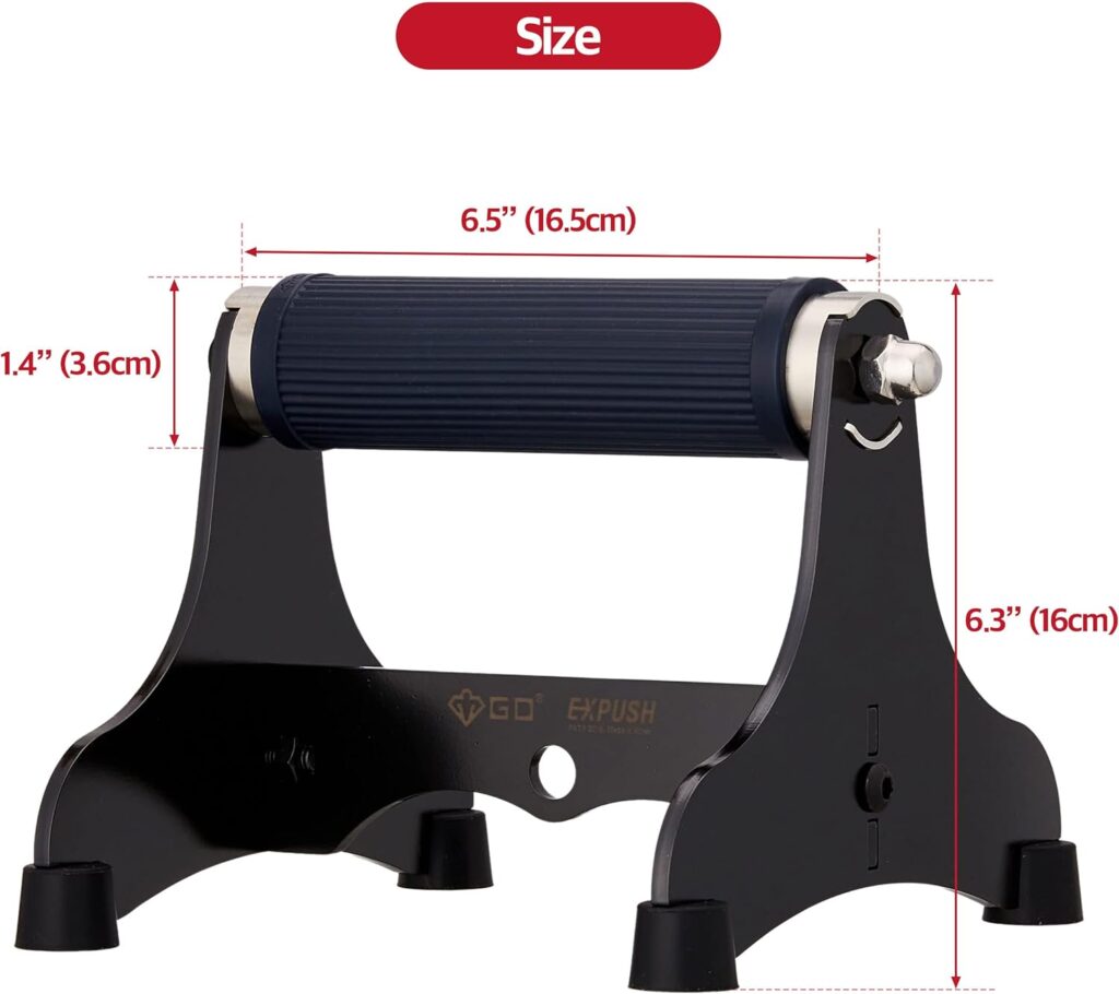 GD Expush Metal push up bars Non-Slip Push Up Bar Muscle...