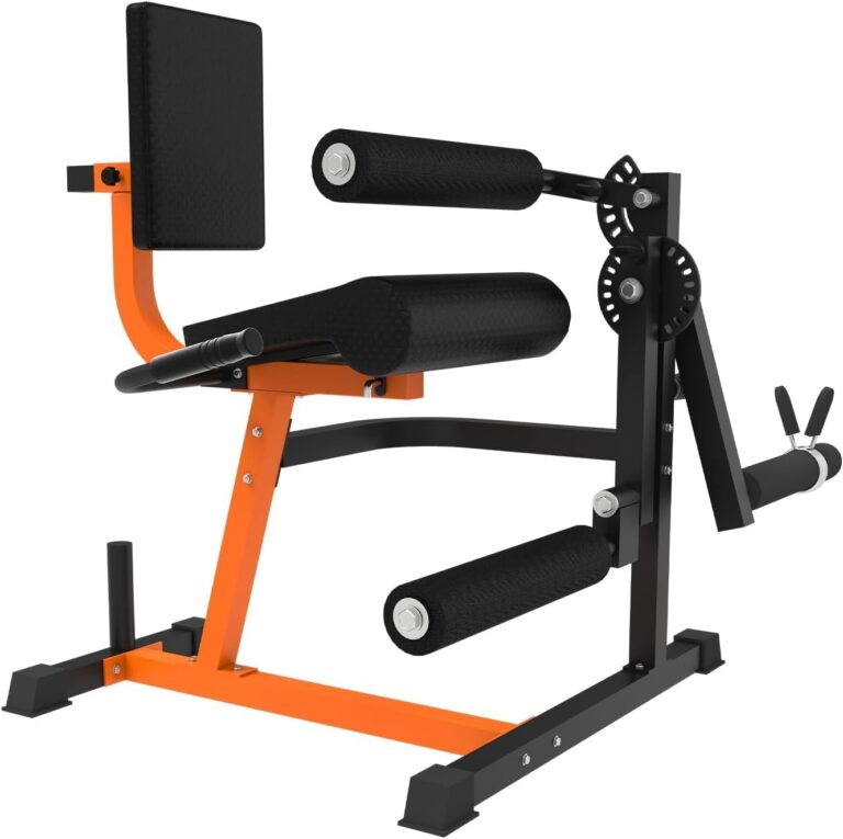 Leg Extension and Curl Machine - Adjustable Lower Body Gym ...