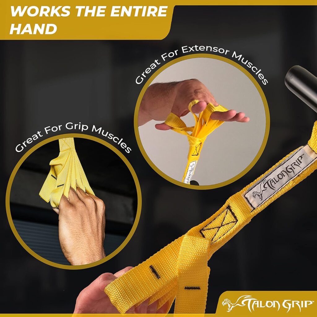 Talon Pull Up Grip Strength Straps - Nylon Finger and Thumb ...