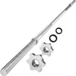 Yes4All 480LB Standard Straight Barbell 60", Weight Bar 1"