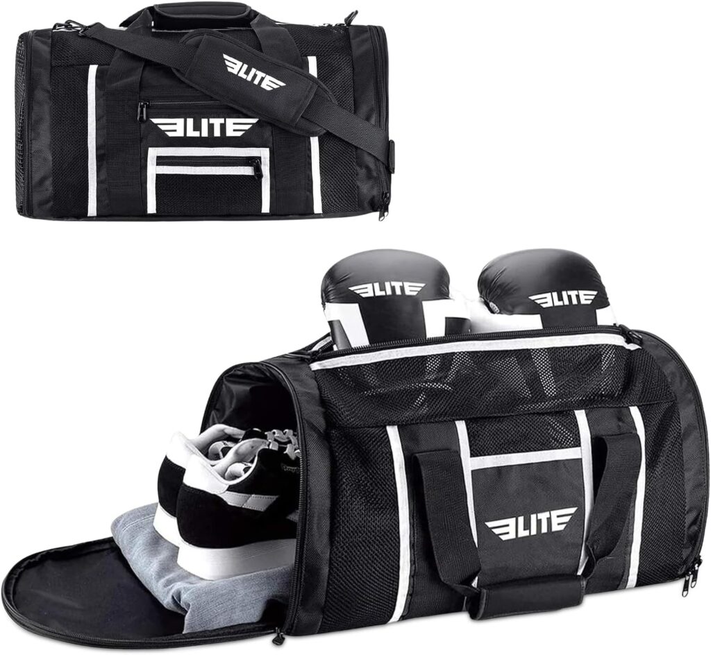 Elite Sports Boxing Gym Duffle Bag for MMA, BJJ, Jiu Jitsu gear...