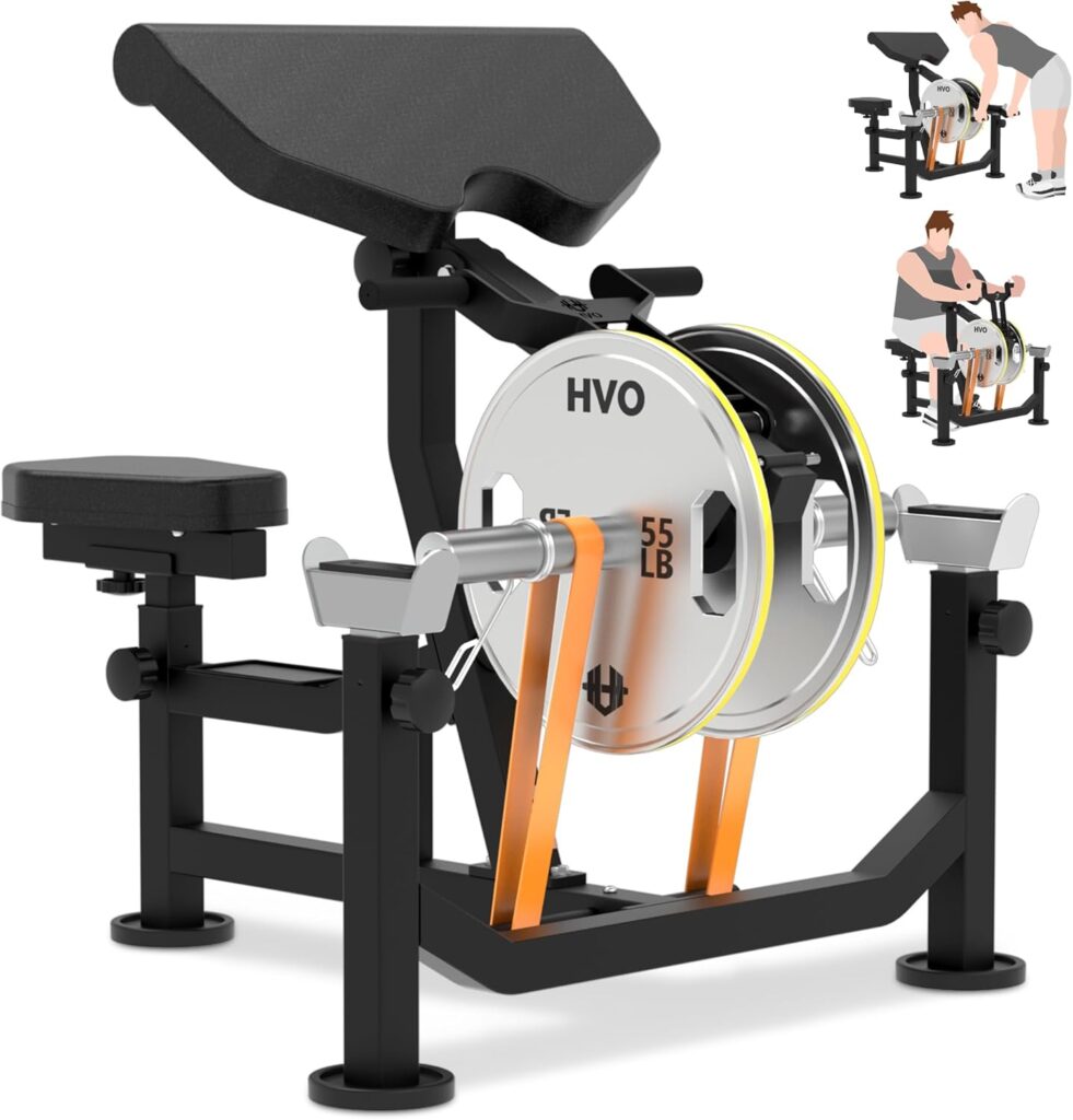 Preacher Curl Bench Bicep Machine: Preacher Curl Machine...